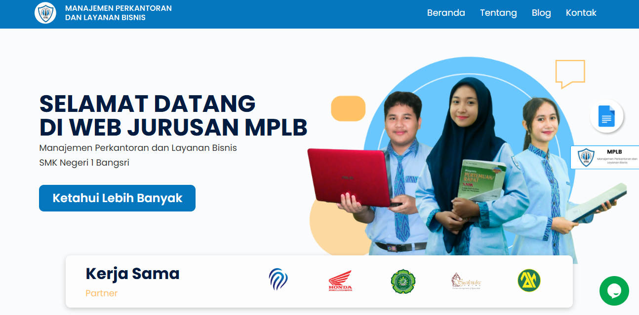 Web Profil Jurusan MPLB